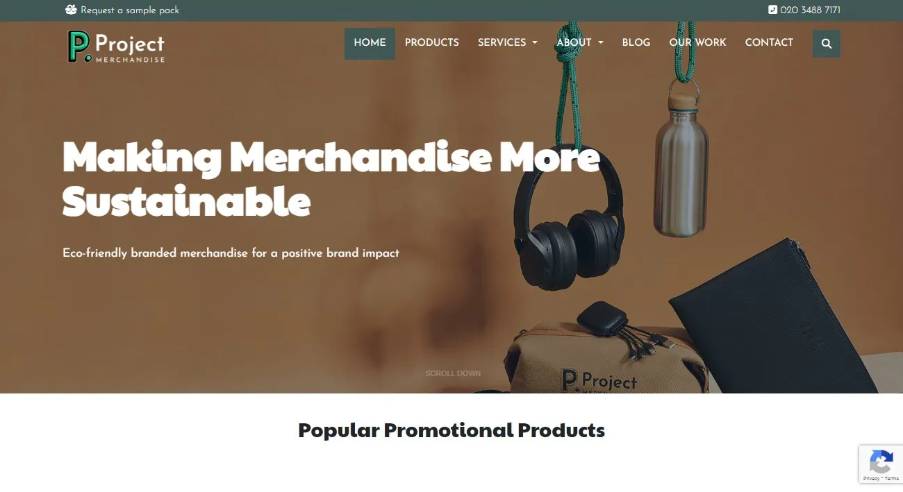 Project Merchandise Website - Web Excellence Awards